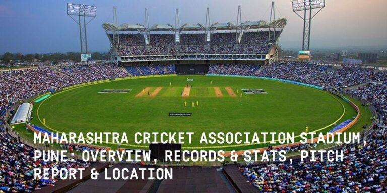 Maharashtra Cricket Association Stadium, Pune: Overview, Records ...